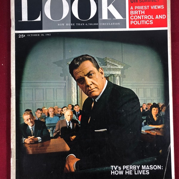 Raymond Burr - Etsy
