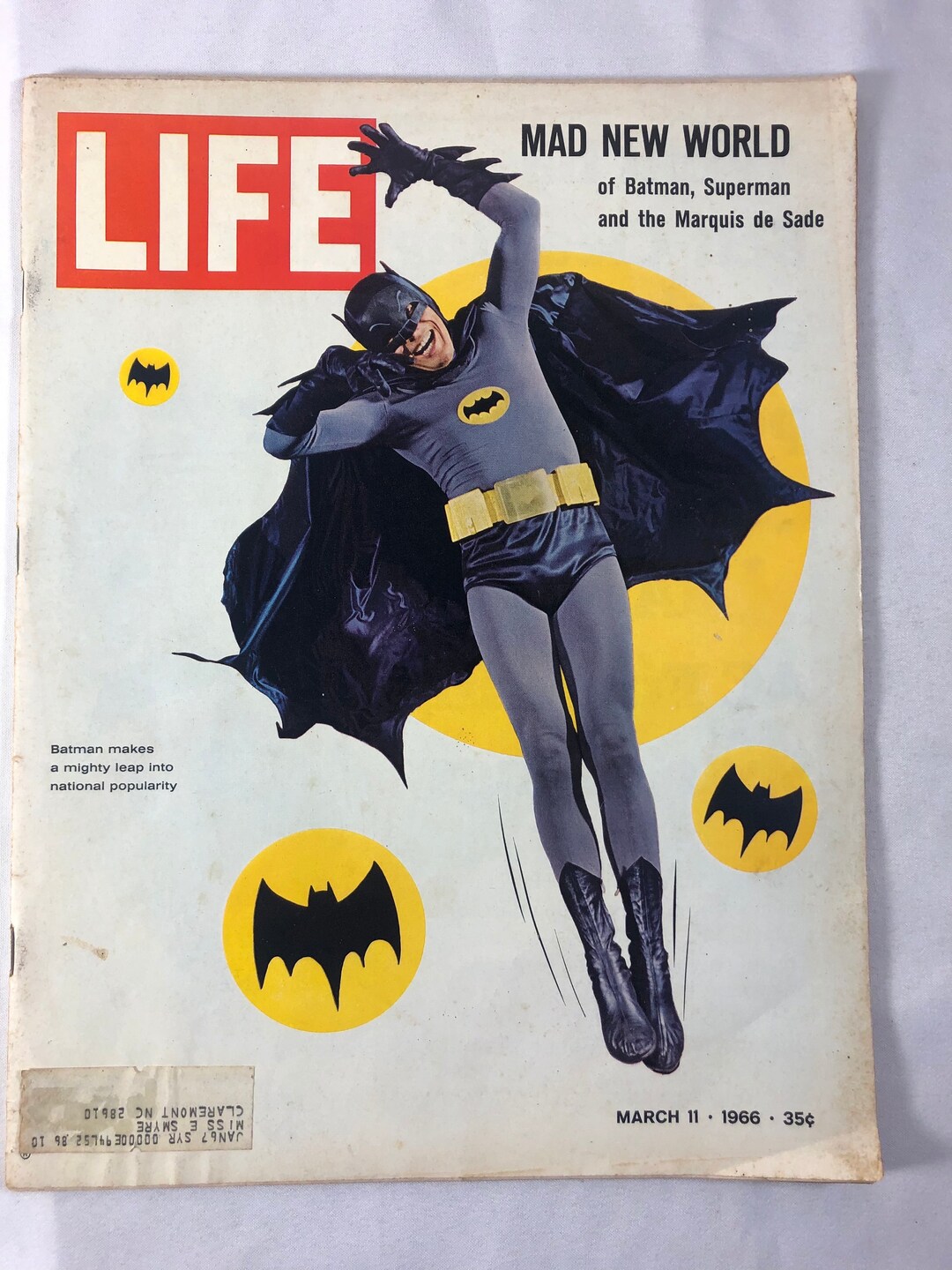 March 11 1966 Life Magazine Adam West as Batman on Cover Vintage ...
