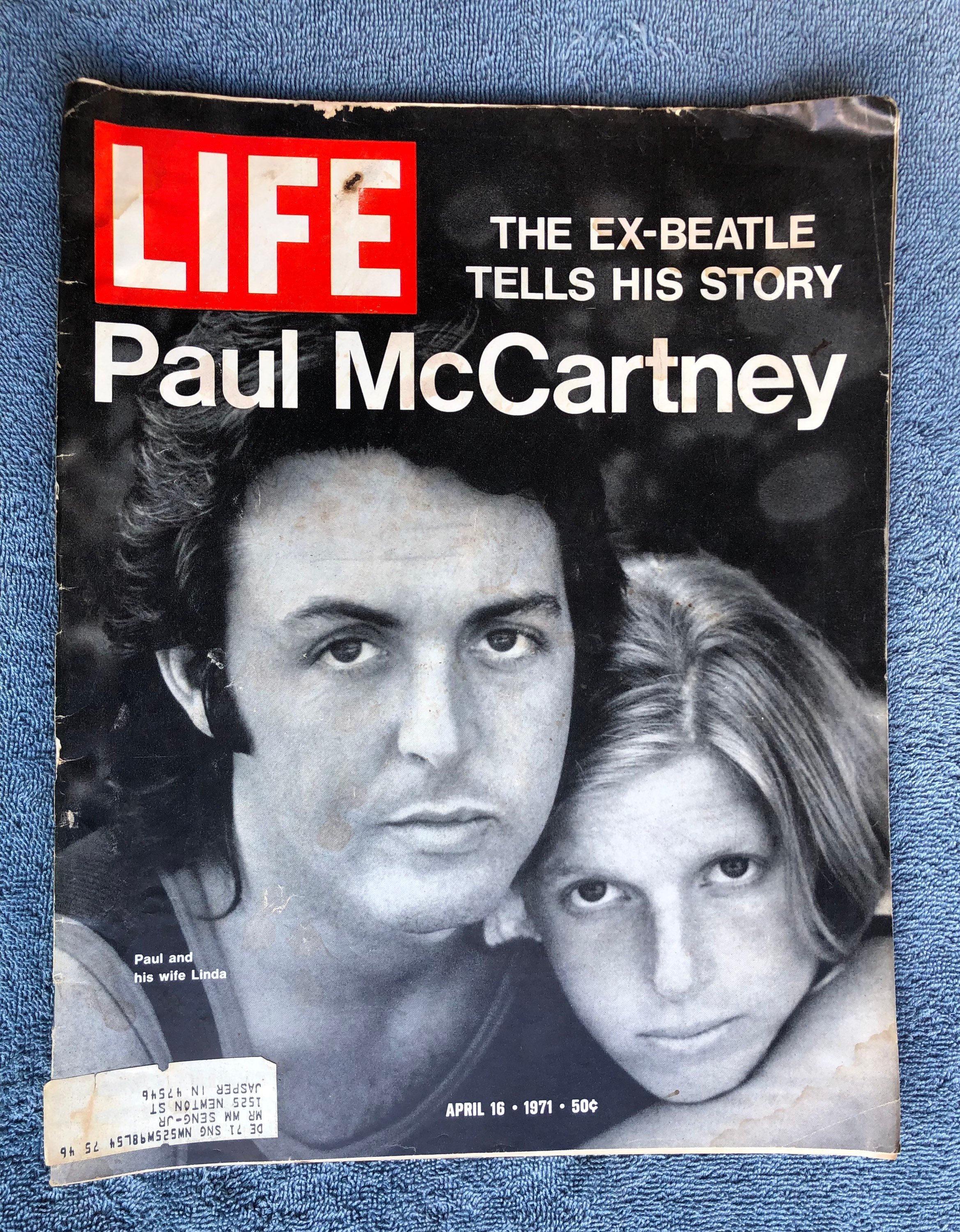 April 16 1971 Life Magazine Linda & Paul Mccartney Cover Vintage the ...