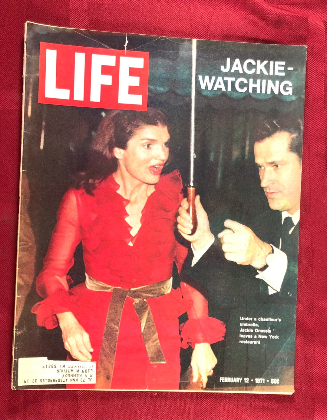 February 12 1971 Life Magazine Jackie O Jackie Onassis on Cover Vintage ...