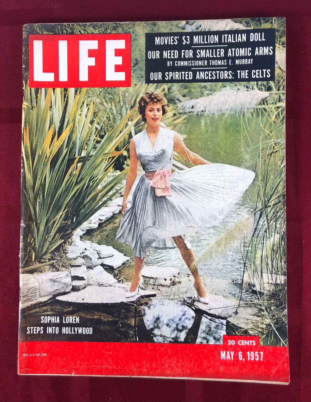 May 6 1957 Life Magazine Sophia Lauren Steps Into Hollywood on Cover - Etsy