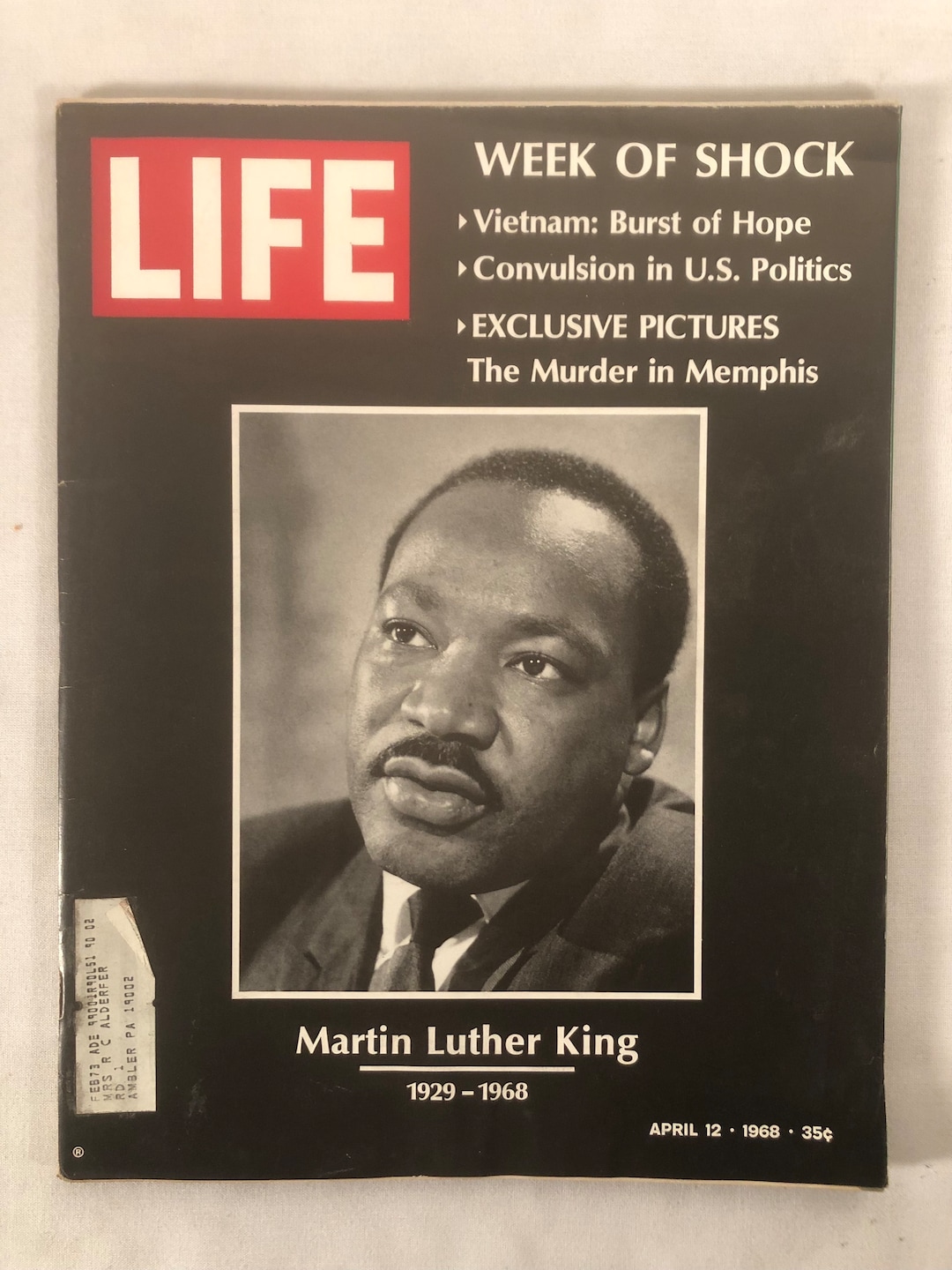 April 12 1968 Life Magazine Martin Luther King 1929 1968 MLK ...