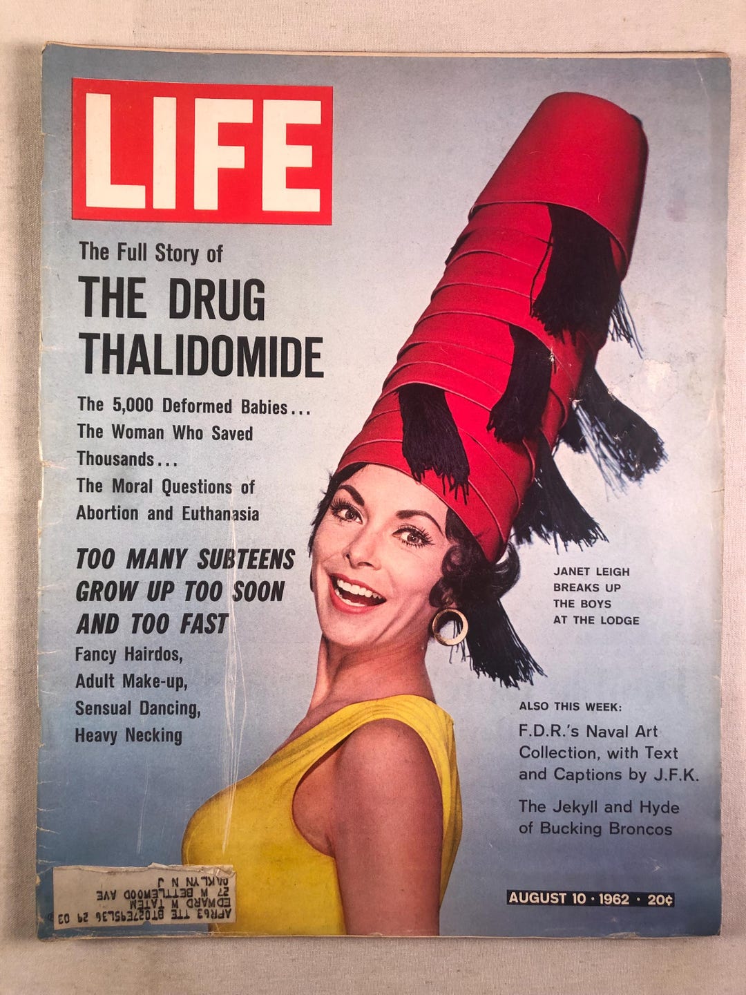 August 10 1962 Life Magazine Janet Leigh on Cover Vintage Original ...