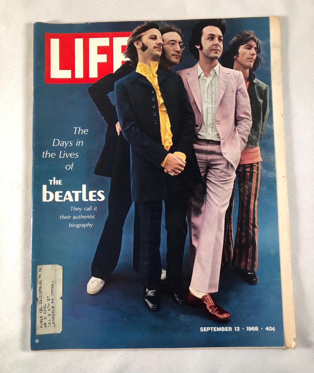 September 13 1968 Life Magazine A Day in the Lives of the Beatles on ...
