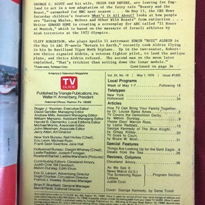 Week of May 1 to 7 1976 TV Guide George Kennedy of the Blue Knight on ...