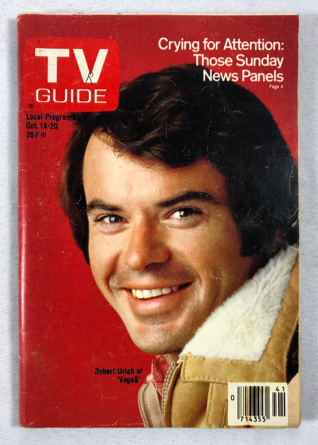 October 14 1978 TV Guide Robert Urich of Vegas on Cover Vol 26 Number ...