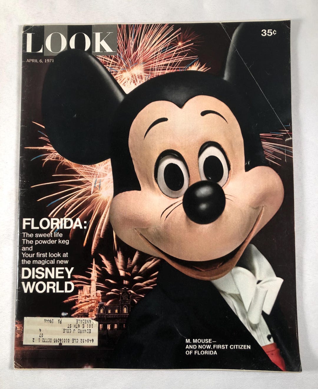 April 6 1971 Look Magazine Mickey Mouse on Cover Vintage First Look at ...