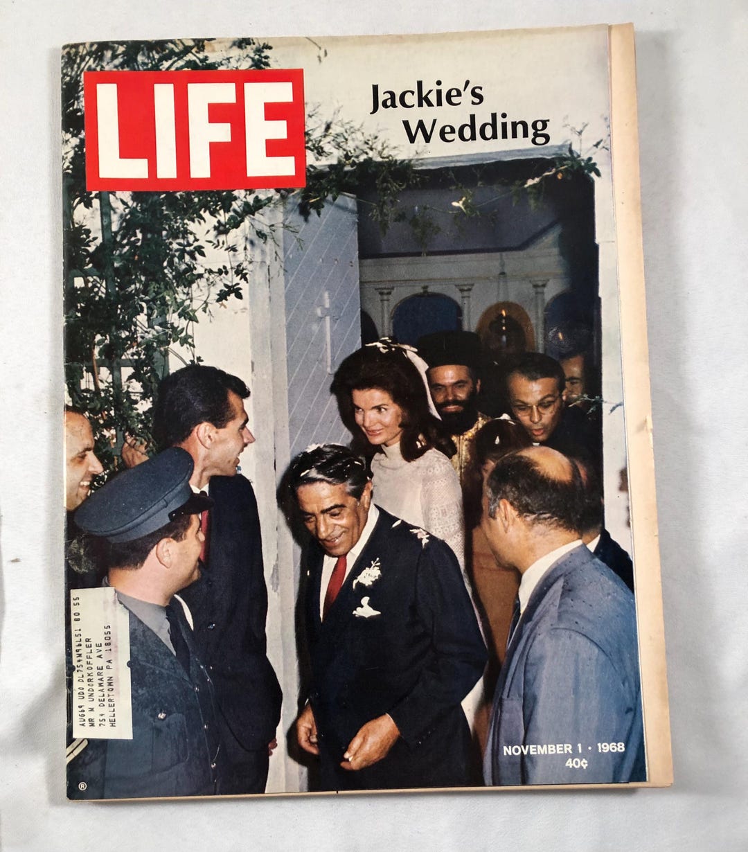 November 1 1968 Life Magazine Jackie's Wedding Jackie O on Cover ...