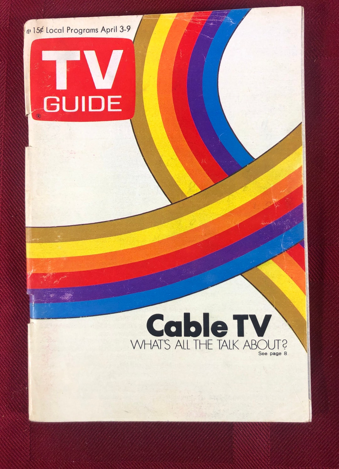 Week of April 3 to 9 1971 TV Guide Cable TV Whats All the Talk About on ...