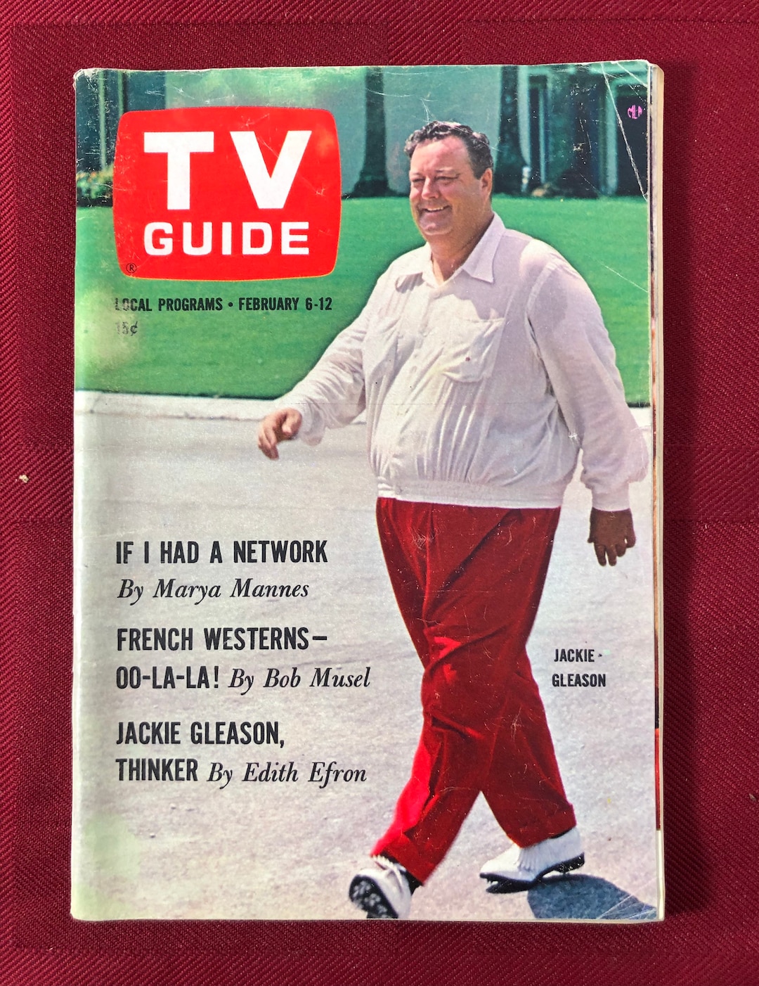 Week of February 6 to 12 1965 TV Guide Jackie Gleason on Cover Vol 13 ...