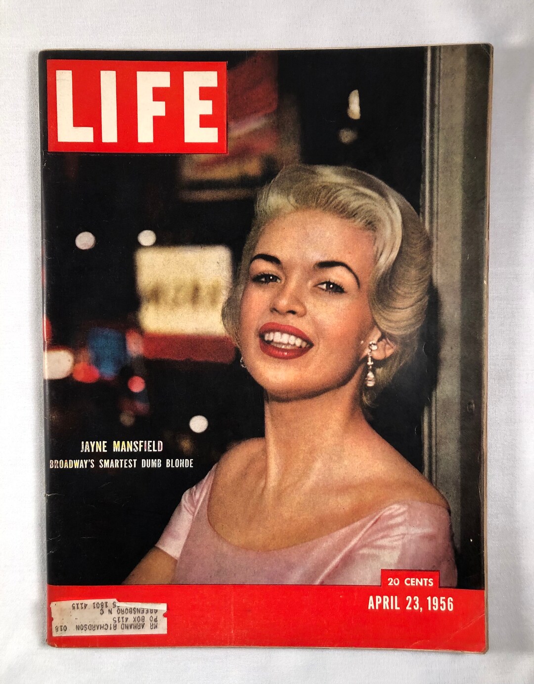 April 23 1956 Life Magazine Jane Mansfield on Cover Vintage Original ...
