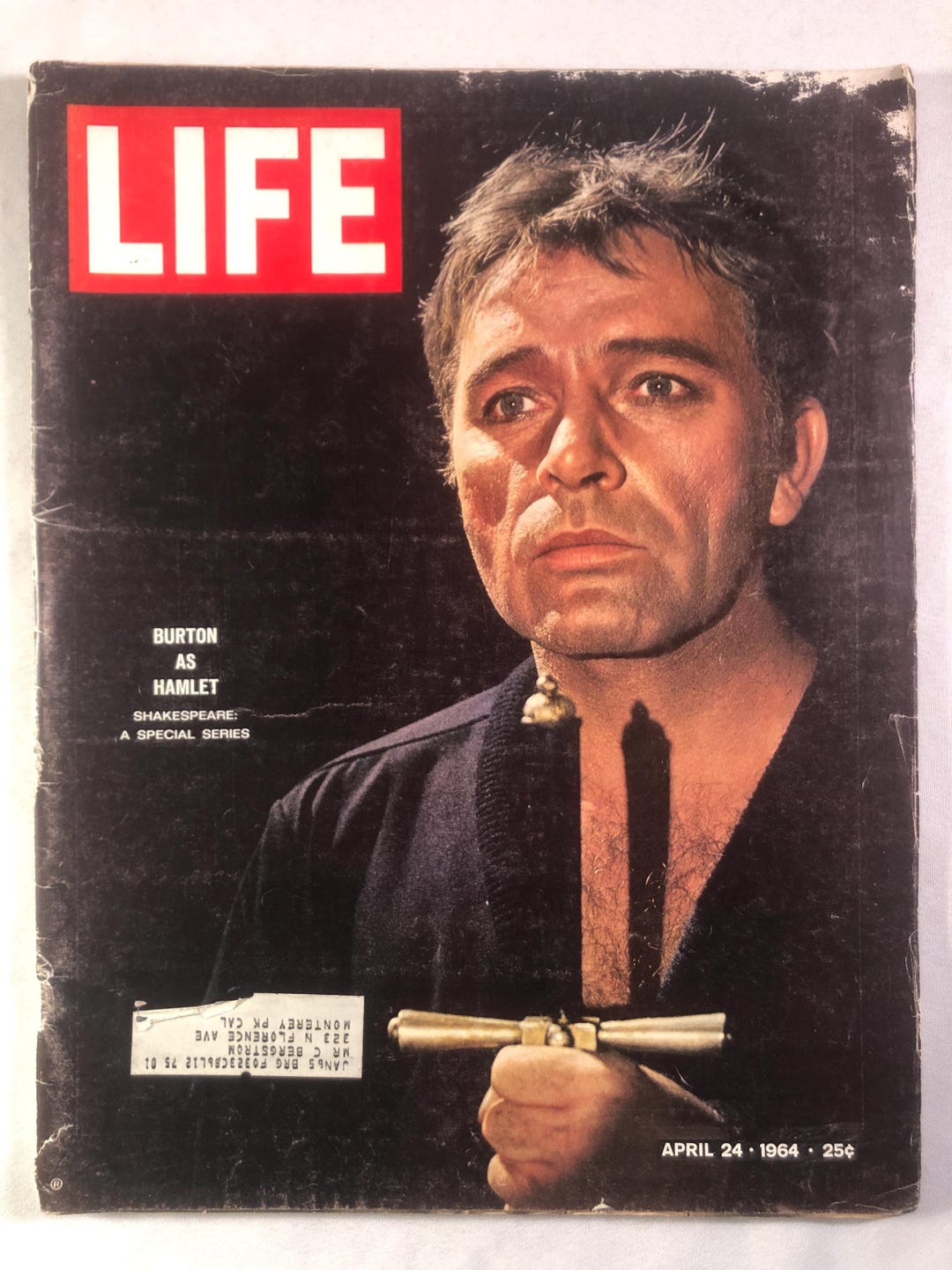 April 24 1964 Life Magazine Richard Burton as Hamlet on Cover Vintage ...