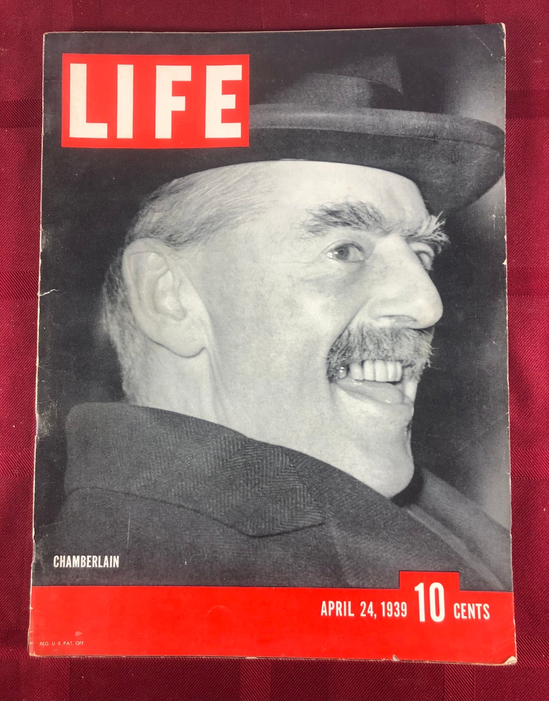 April 24 1939 Life Magazine Neville Chamberlain on Cover Vintage ...