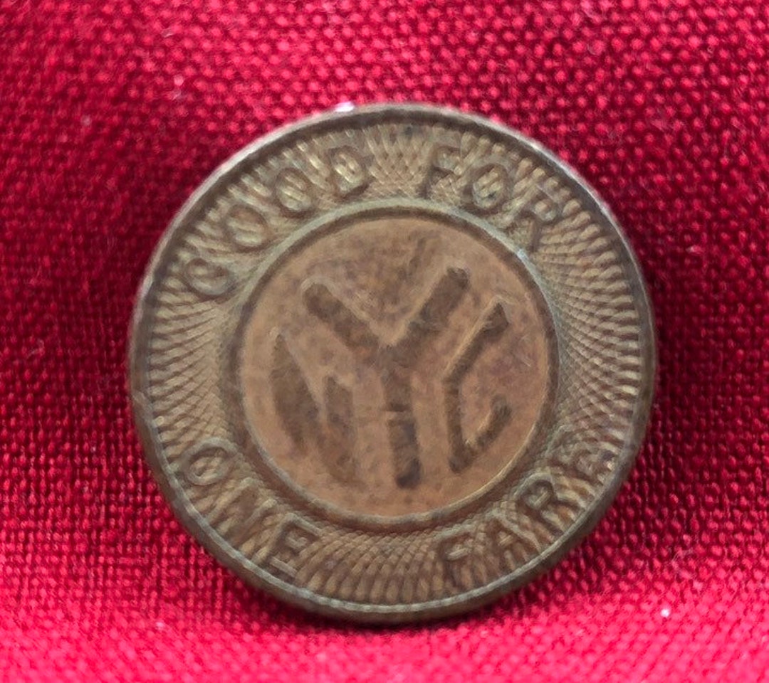 1980 to 1985 NYC Subway Token Solid Y in Center MTA NYCTA New York City ...
