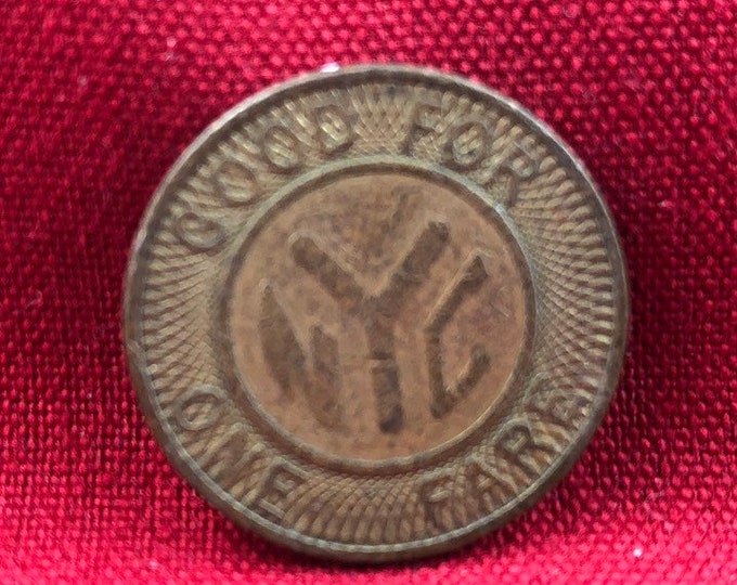 1980-1985 NYC Subway Token Solid Y in Center MTA NYCTA New York City ...