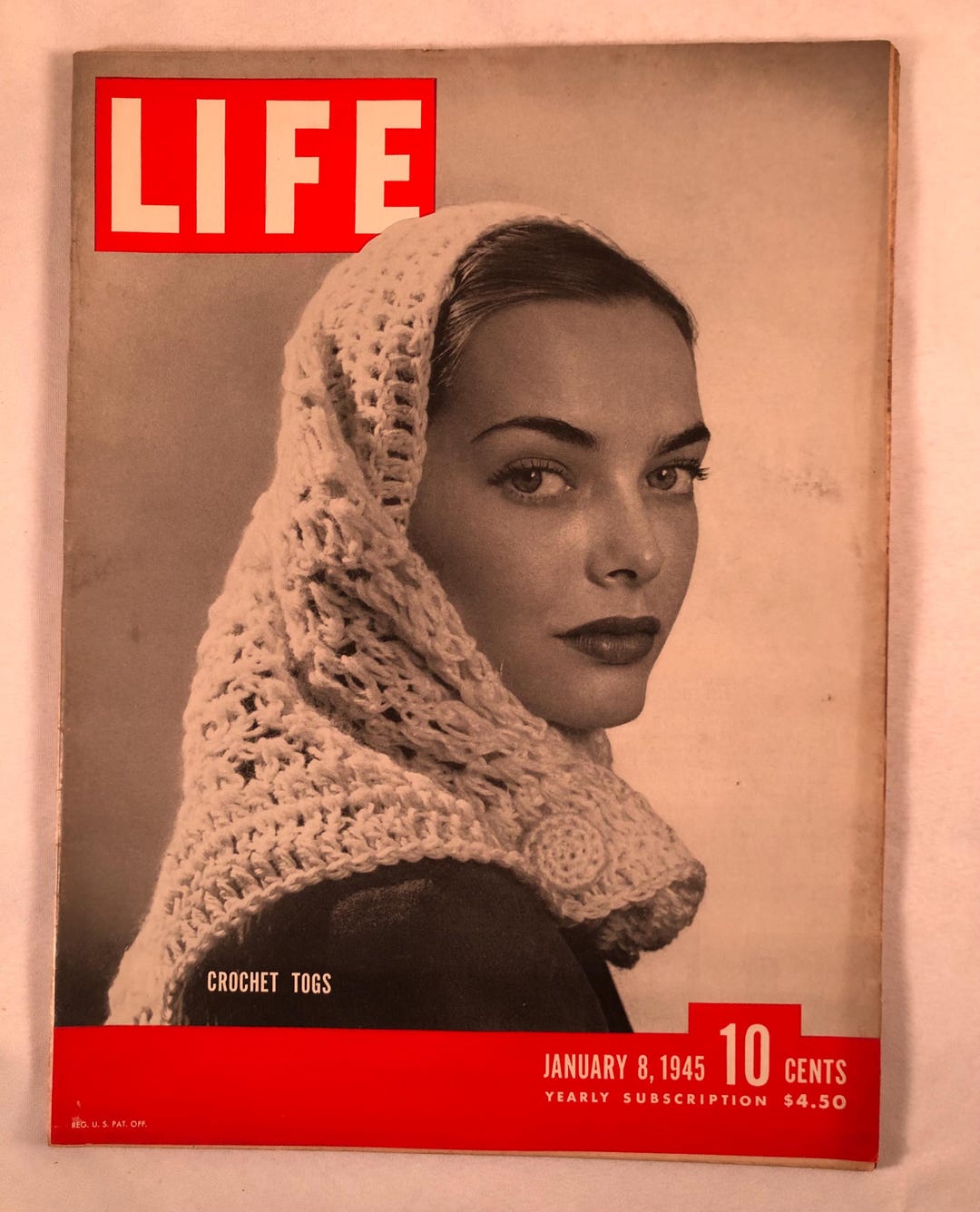 January 8 1945 Life Magazine Crochet Togs Leslie Venable on Cover ...