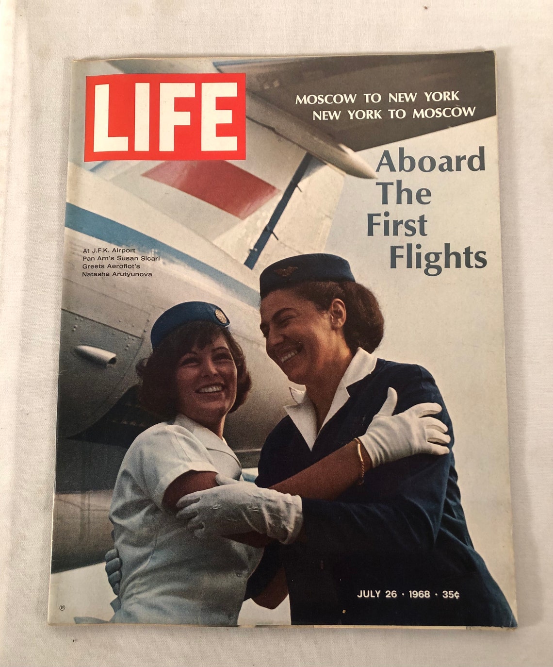 July 26 1968 Life Magazine Aboard First Flights New York to Moscow ...