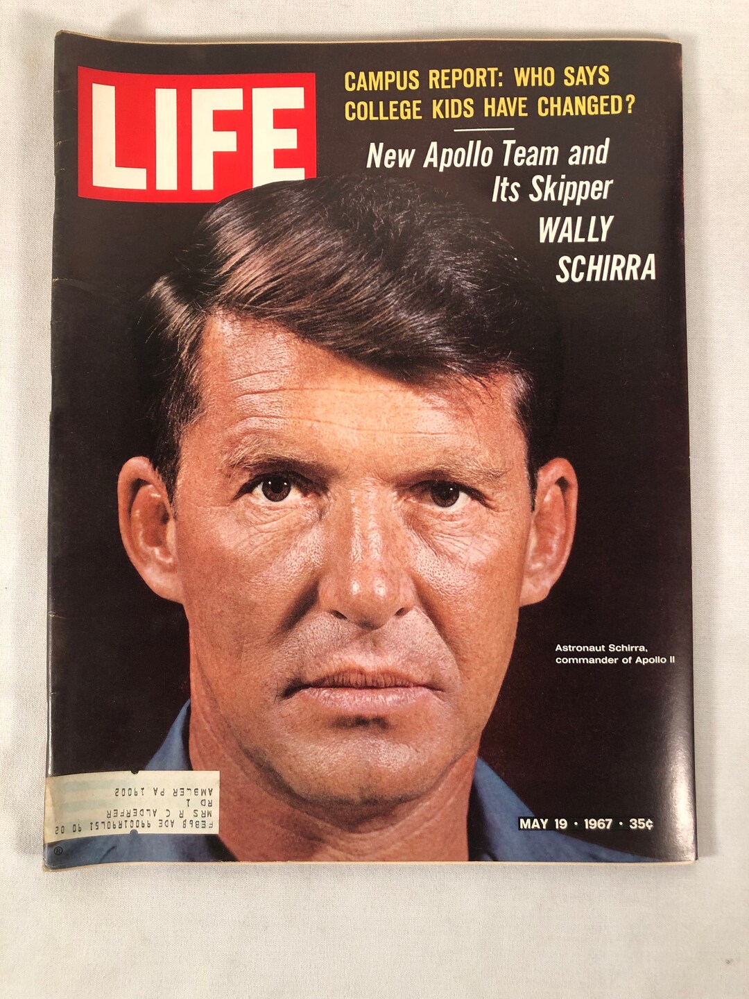May 19 1967 Life Magazine Astronaut Wally Schirra Commander of Apollo ...