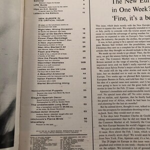 February 1 1963 Life Magazine Alfred Hitchcock on Cover Vintage Movie ...