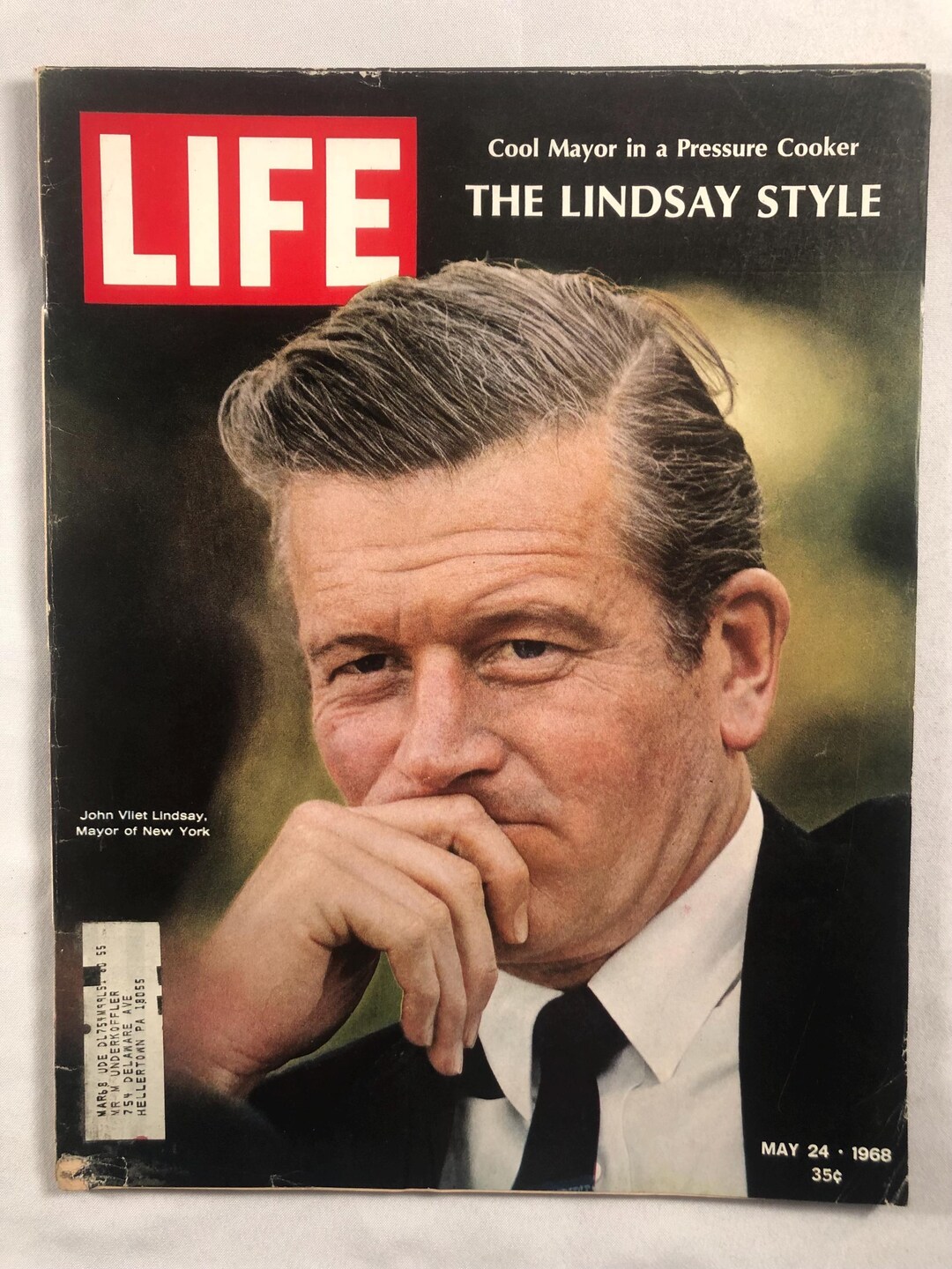 May 24 1968 Life Magazine Mayor of New York City John Vliet Lindsay on ...
