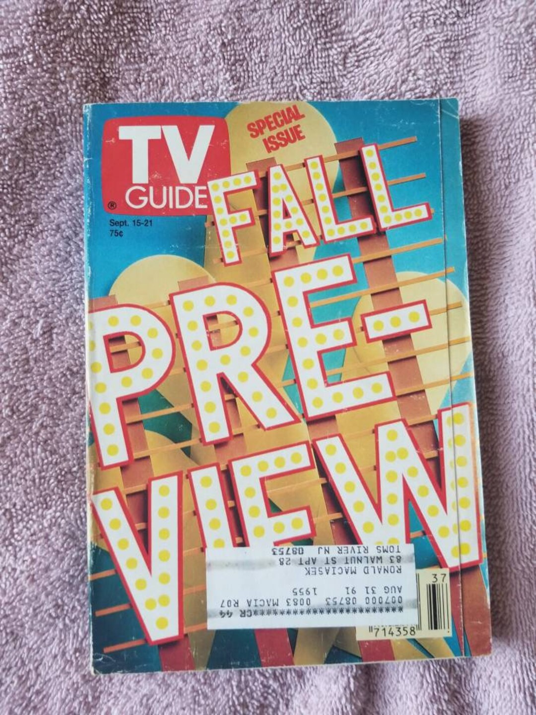 Week of September 15 to 21 1990 TV Guide Special Issue Fall Preview ...
