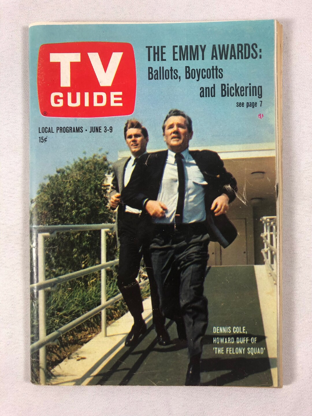 June 3 to 9 1967 TV Guide Dennis Cole Howard Duff of the Felony Squad ...