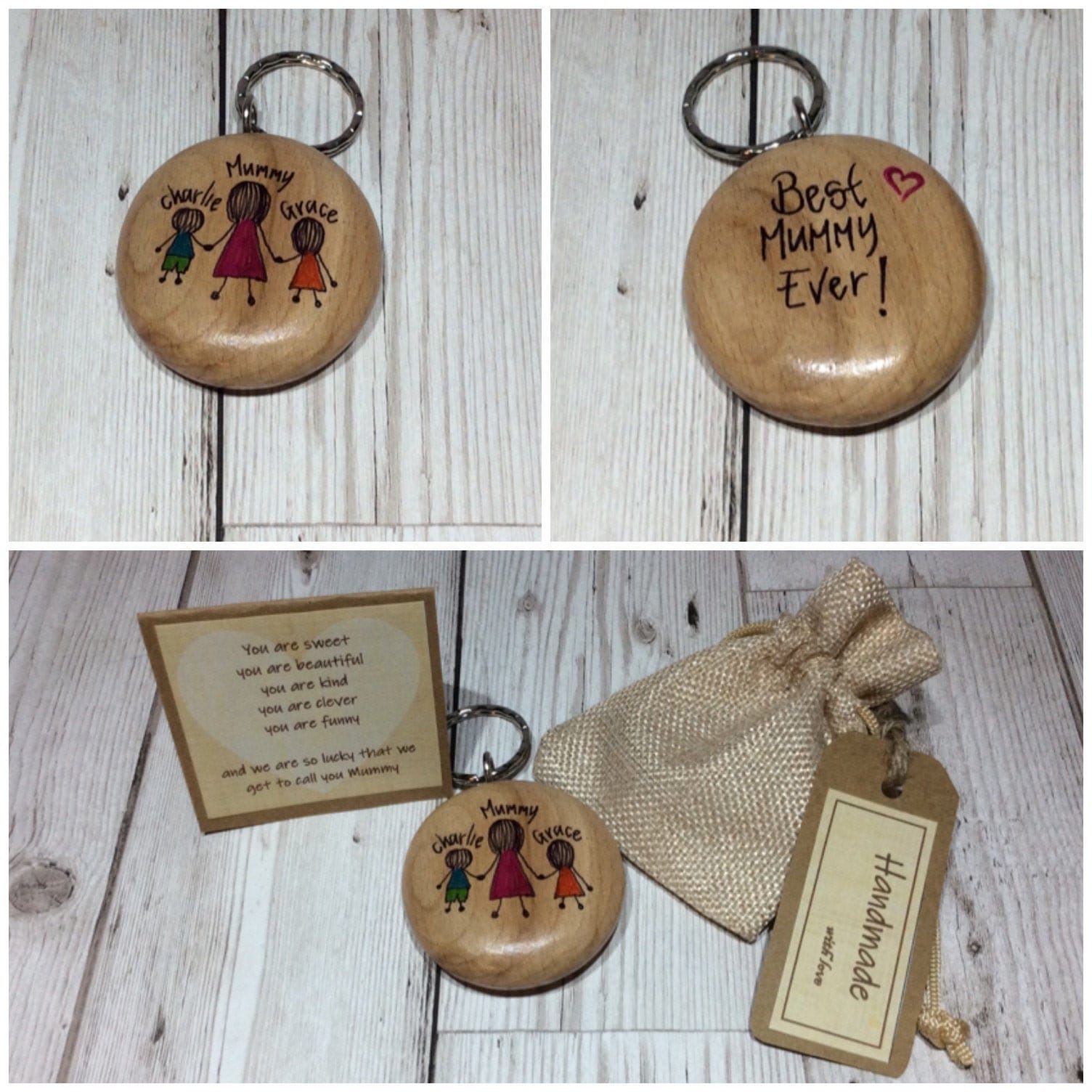 Personalised Mummy Gift ... Best Mummy .... Key Ring, Key Charm, Best ...