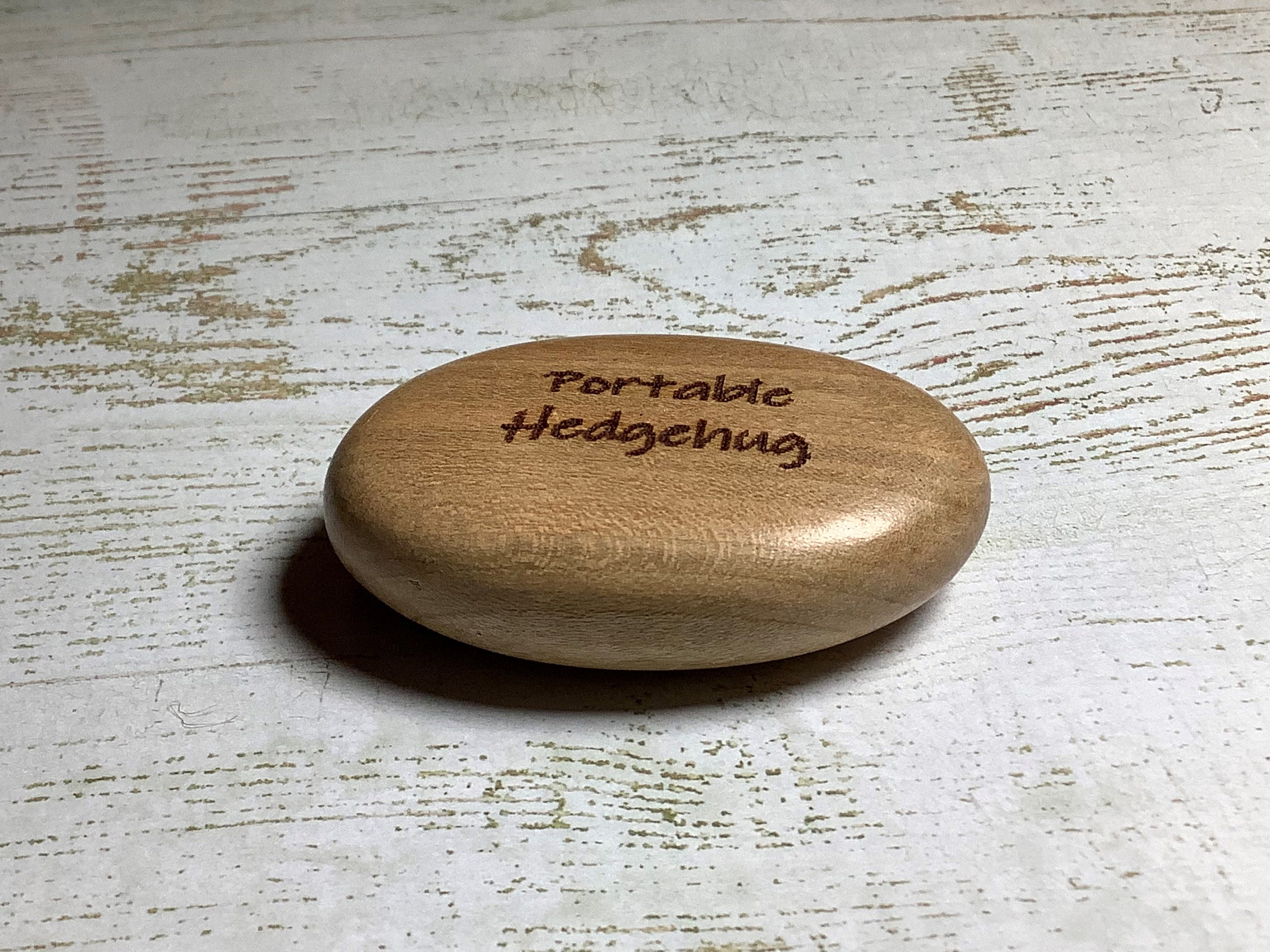 Portable Hug, Pocket Hug, Hedge Hug, Wooden Pebble, Solid Wood Keepsake ...