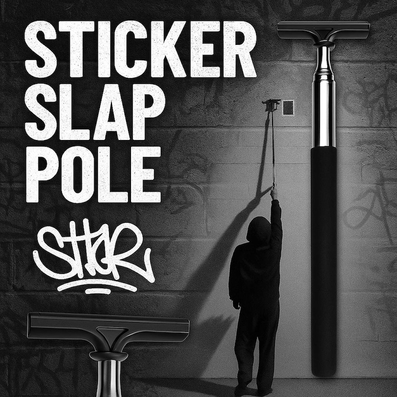 Telescopic Sticker Pole 22–98cm | Extendable Slap Applicator | High ...