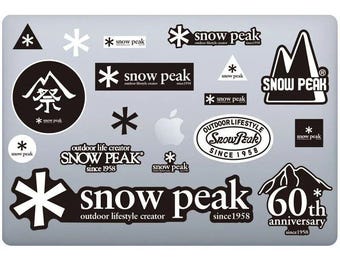 Snow Peak Sticker Pack 21 Waterproof Outdoor Decals / Stickers ...