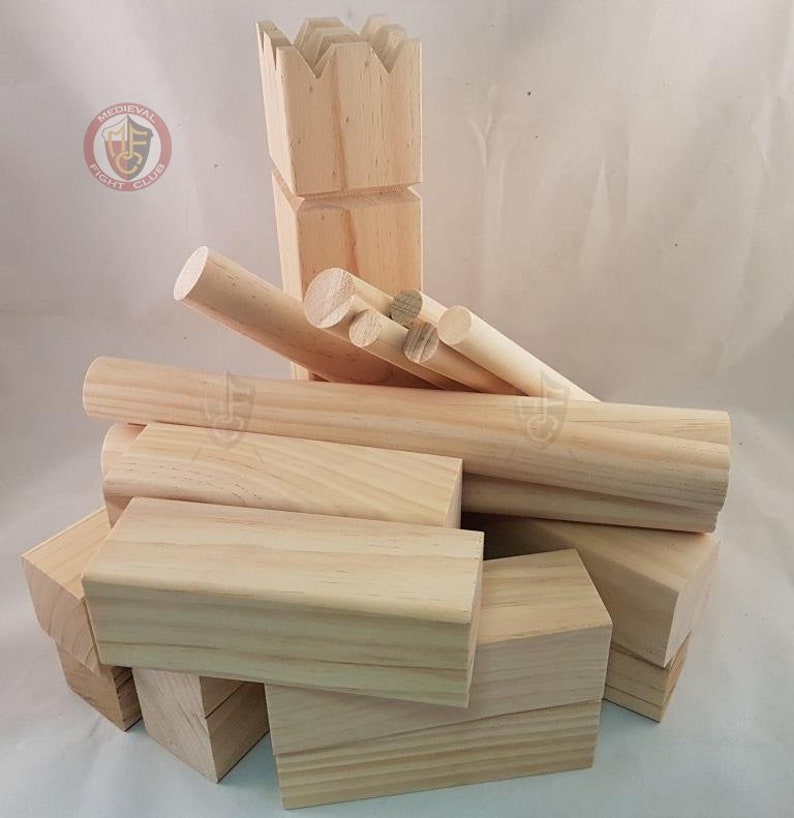 Kubb Viking Lawn Game Wooden Viking Chess - Etsy