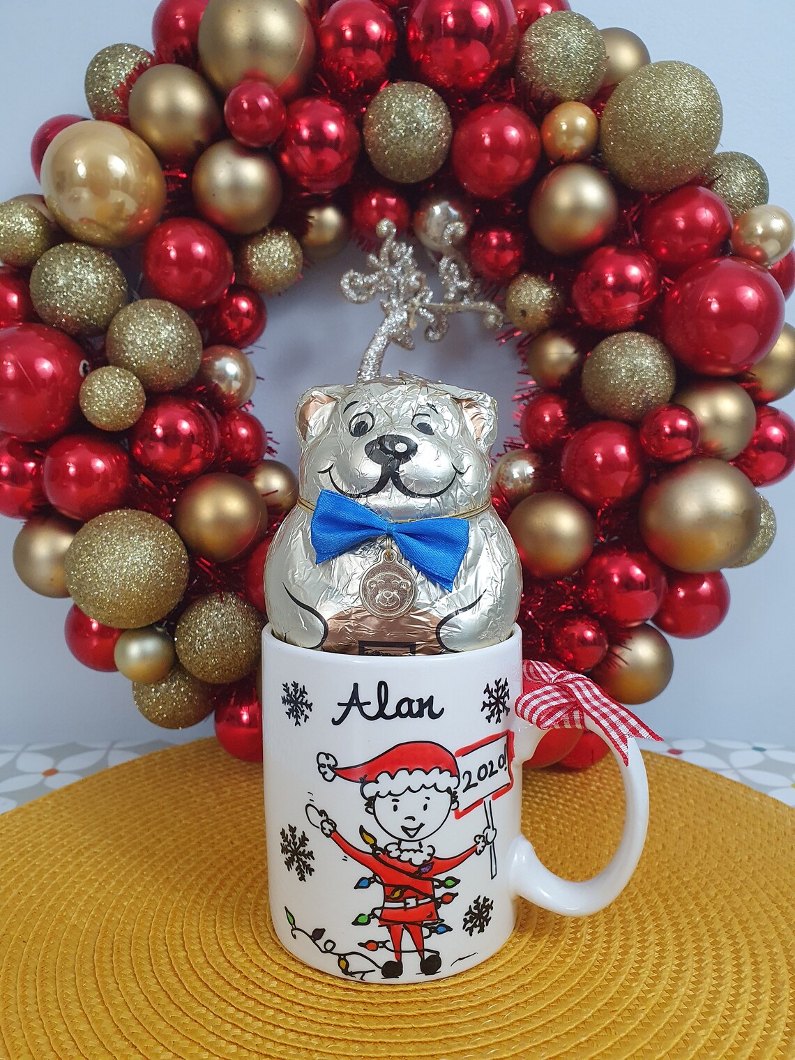 Tasse Cadeau De Noël Tasse De Noël Personnalisée Tasse Etsy