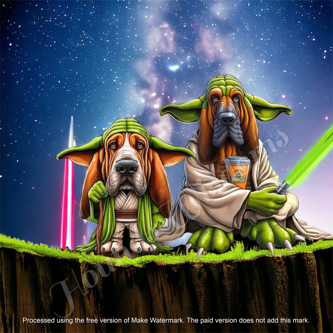 Bloodhound Dog Puppy Basset Hound Yoda Star Wars Cartoon 4 Printable ...
