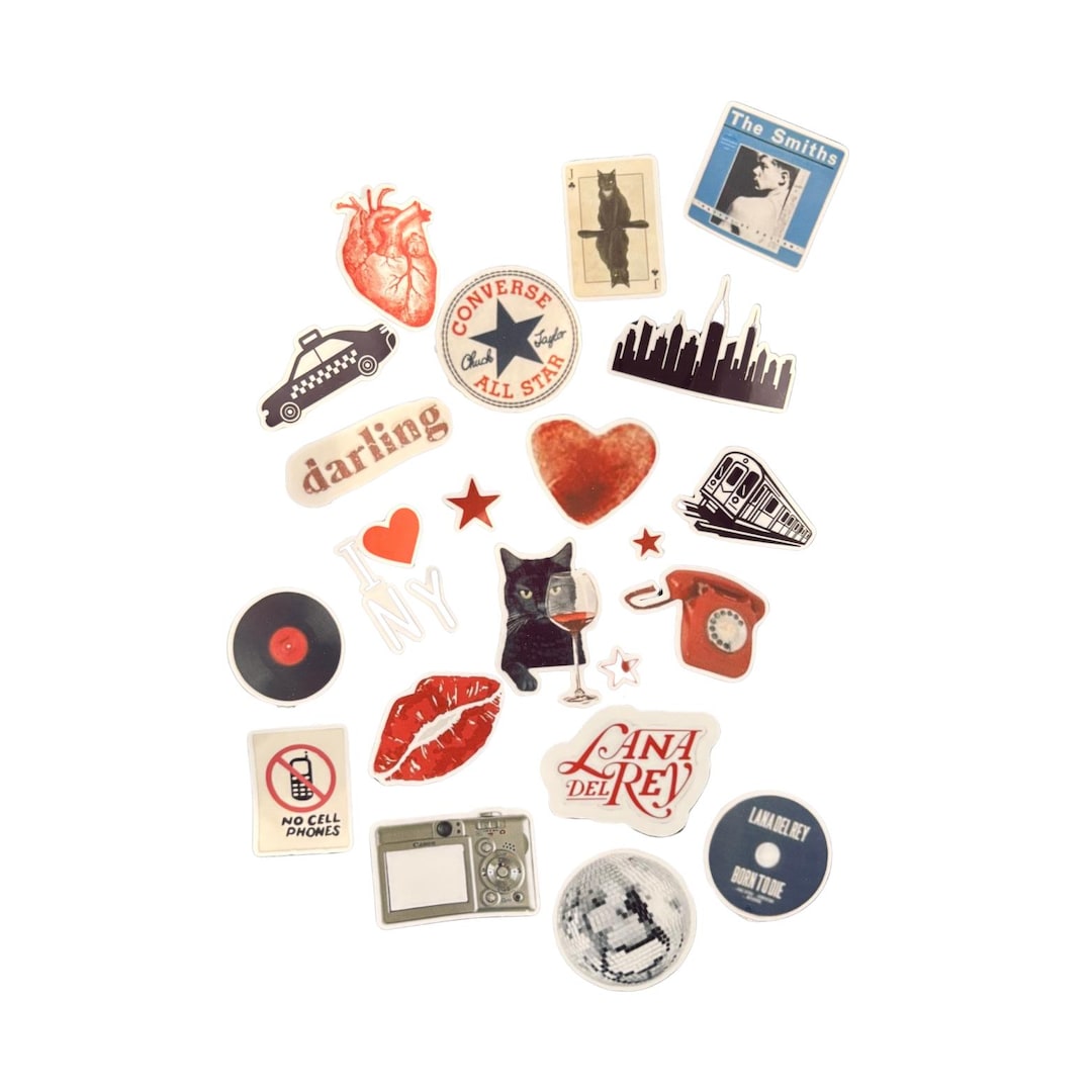 20 Downtown Girl Aesthetic Stickers | Laptop Stickers, Journal Stickers ...