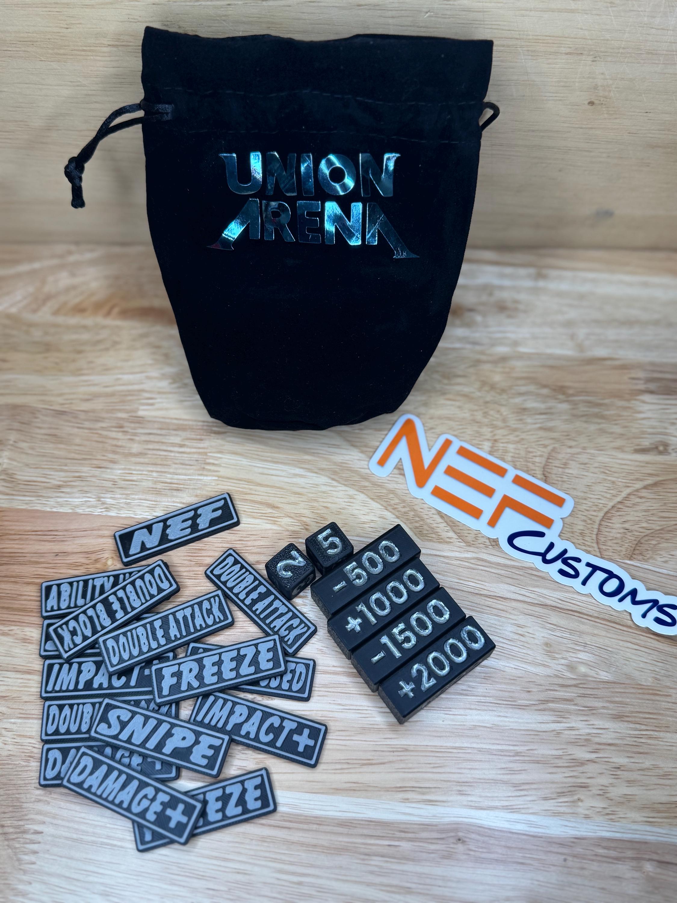 Union Arena TCG Counters & Tokens - 3D Printed - Custom Colors With Bag ...