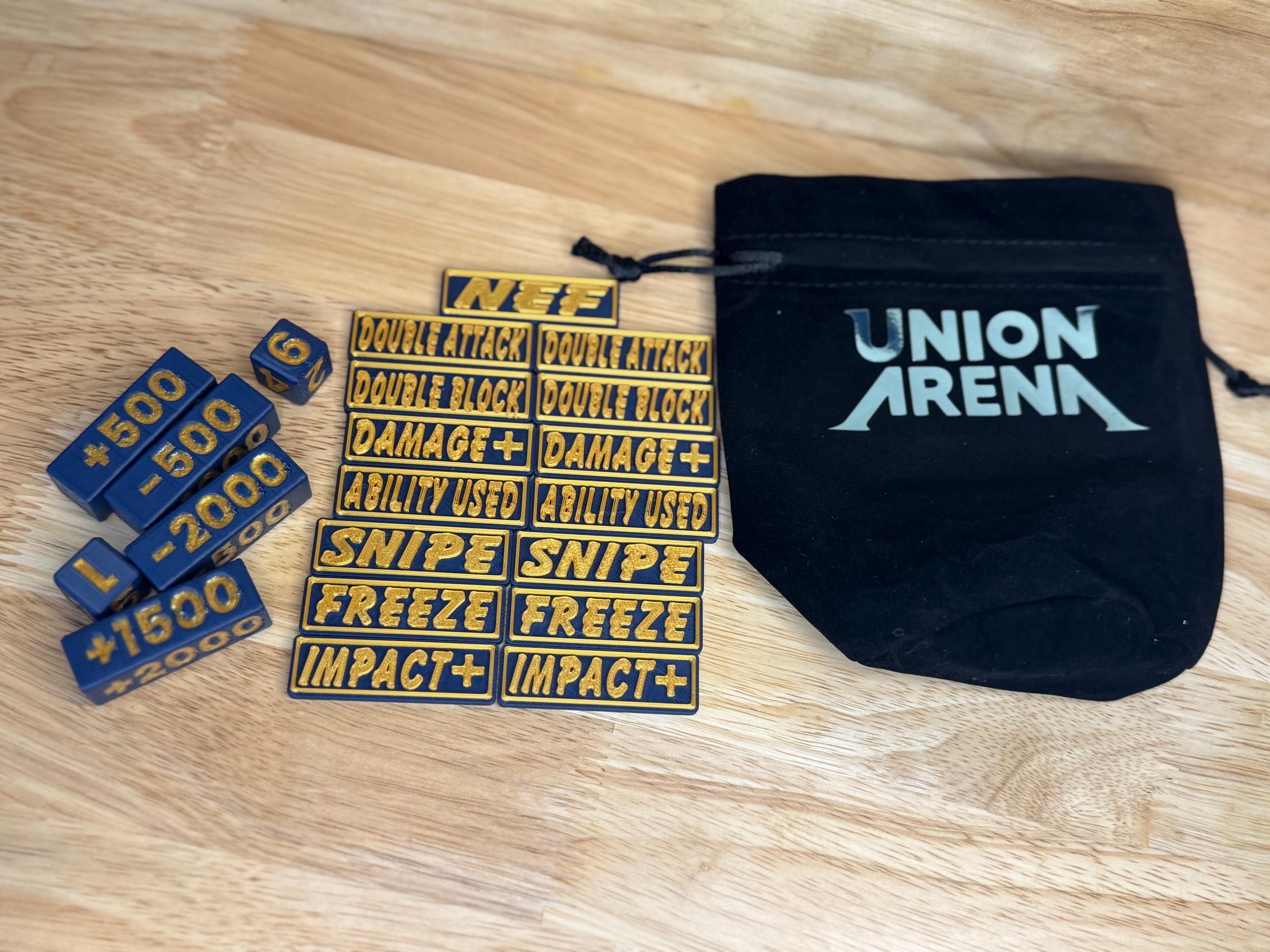 Union Arena TCG Counters & Tokens - 3D Printed - Custom Colors With Bag ...
