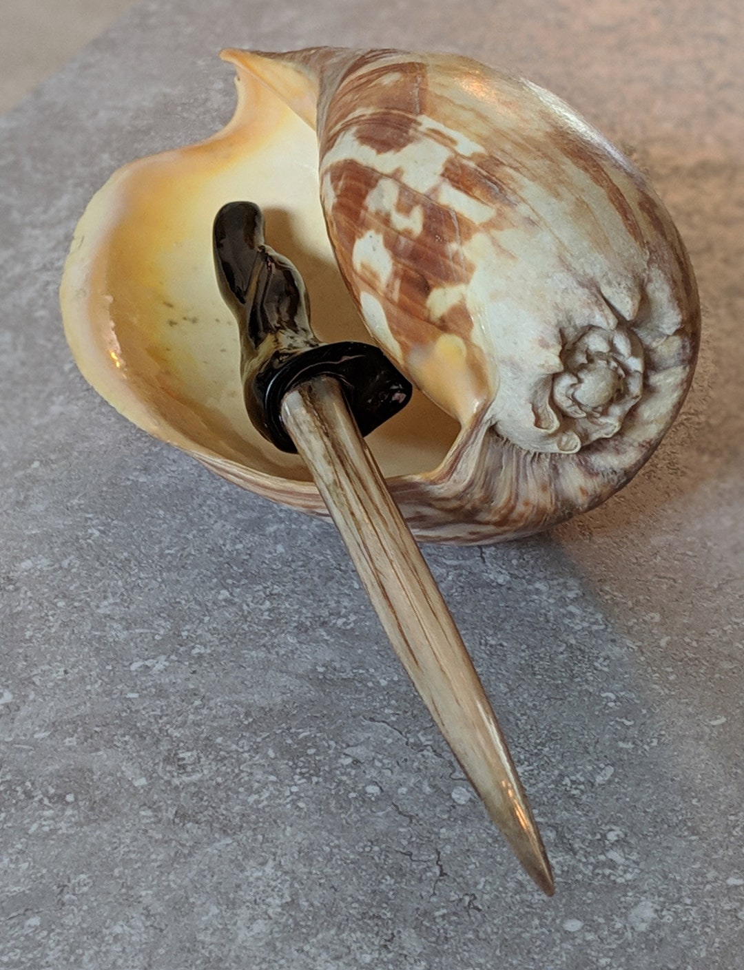 Hawaiian Black Coral Handle, Marlin Bill Blade, Dagger, Handcrafted ...