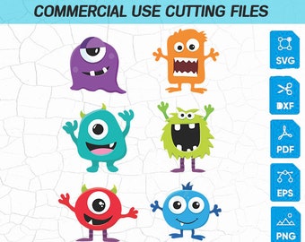 Monster svg | Etsy