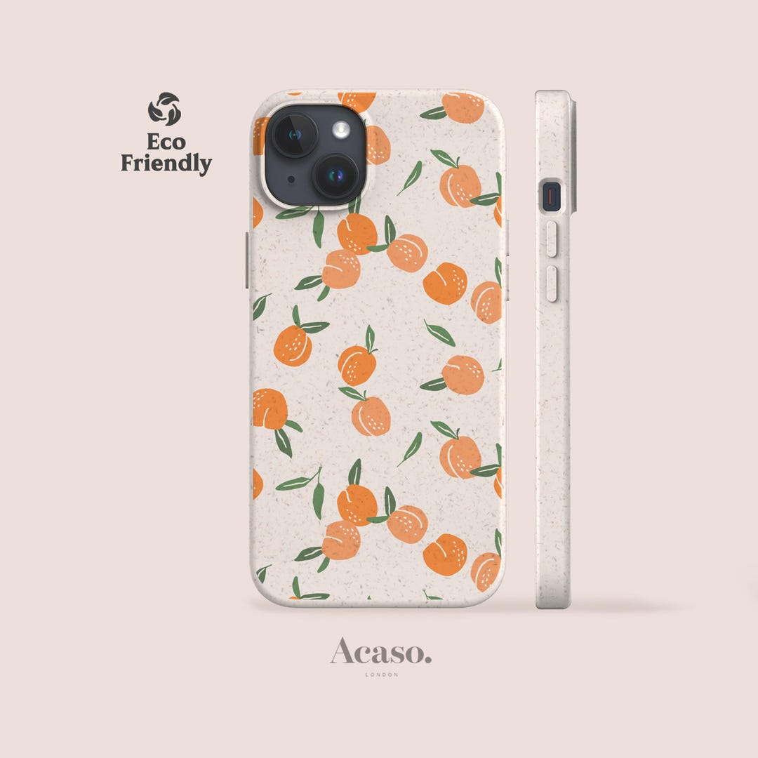 Peaches Eco-friendly Phone Case for iPhone 15, iPhone 14 and for ...