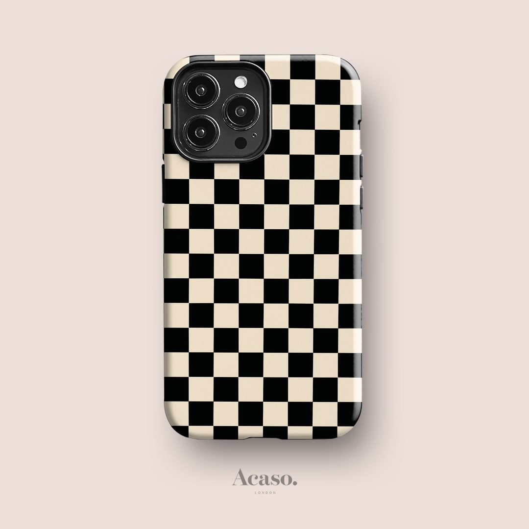 Classic Checkers Case for iPhone 16 Pro Case, iPhone 15, iPhone 14 Plus ...