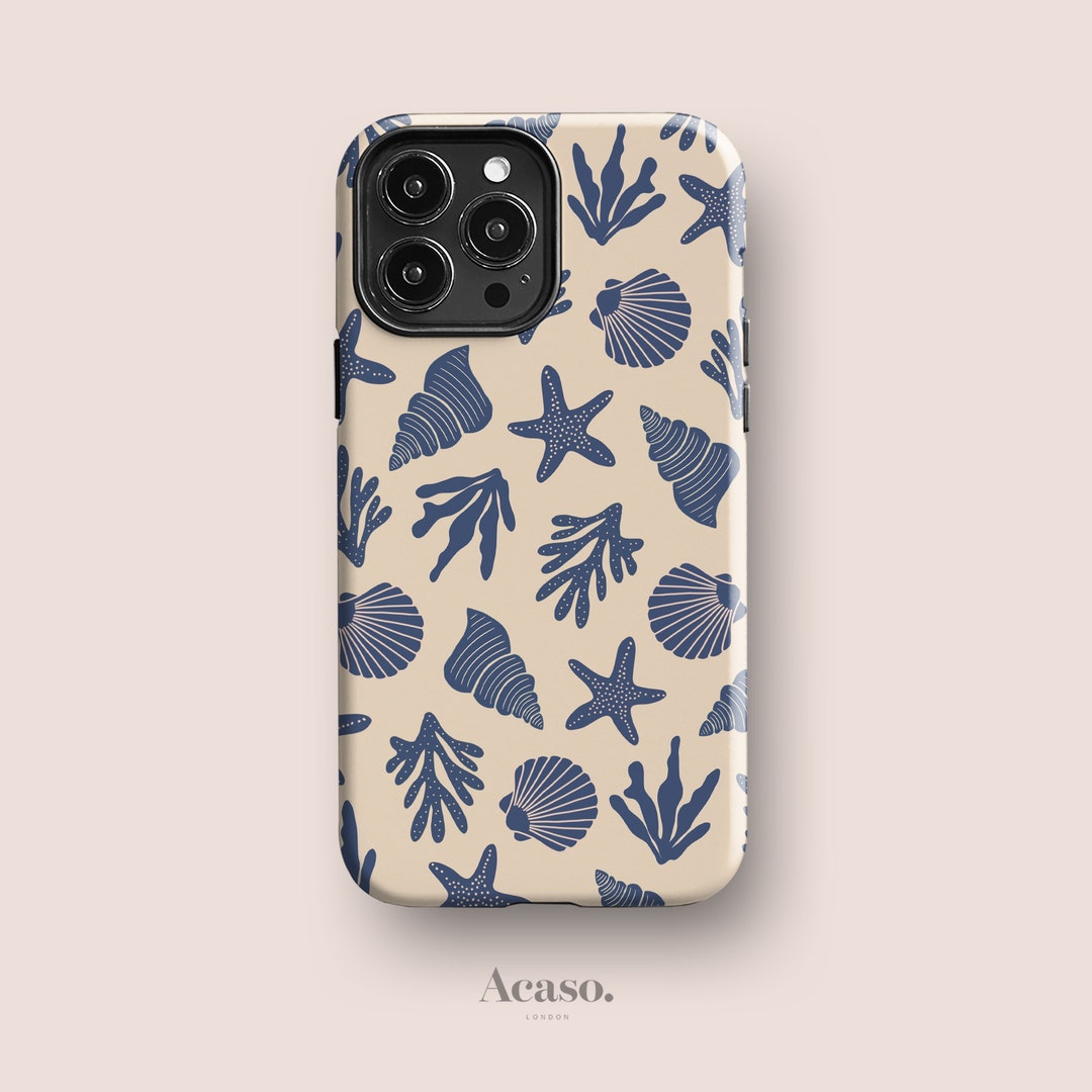 CORALS AND SHELLS Phone Case Sea Shell Case for iPhone 14, iPhone 13 ...