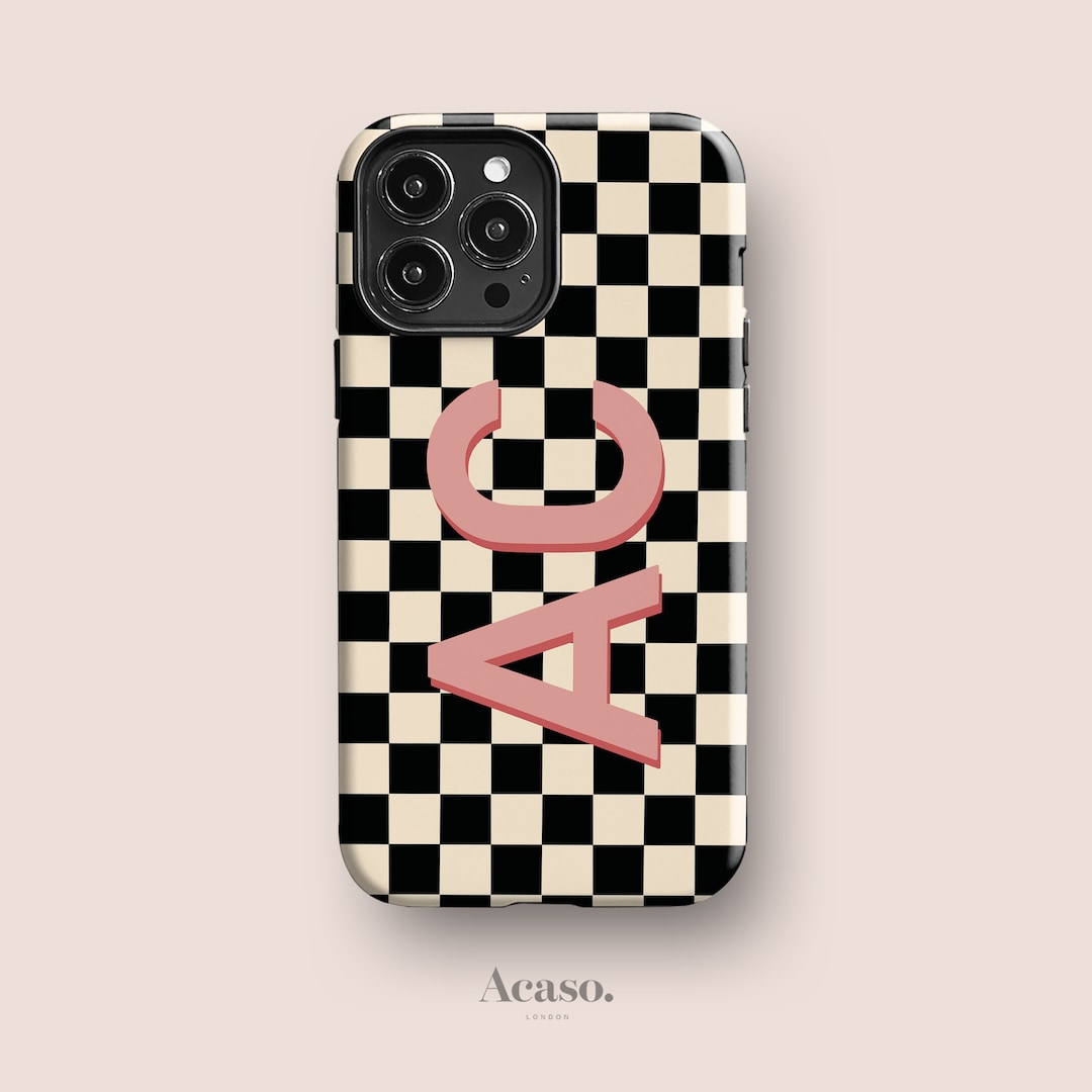 Custom Check Phone Case for iPhone 14 Pro, iPhone 13 Mini, iPhone 11 ...