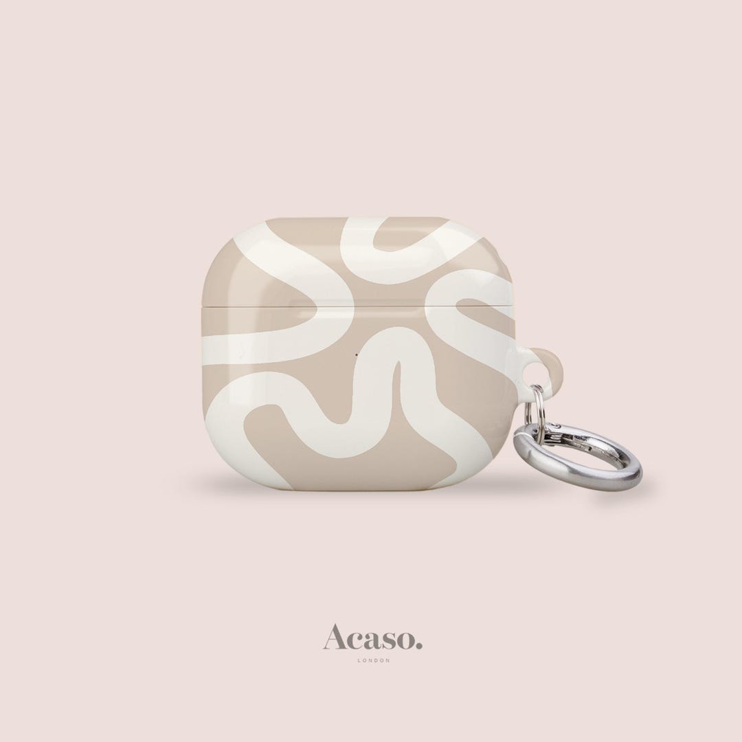 Beige Lines Airpods Case Covers for AirPod Pro 1,2 and Airpods 1, 2 & 3 ...