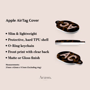 Custom Tortoise AirTag Case With Keyring - Apple AirTag Holder for ...