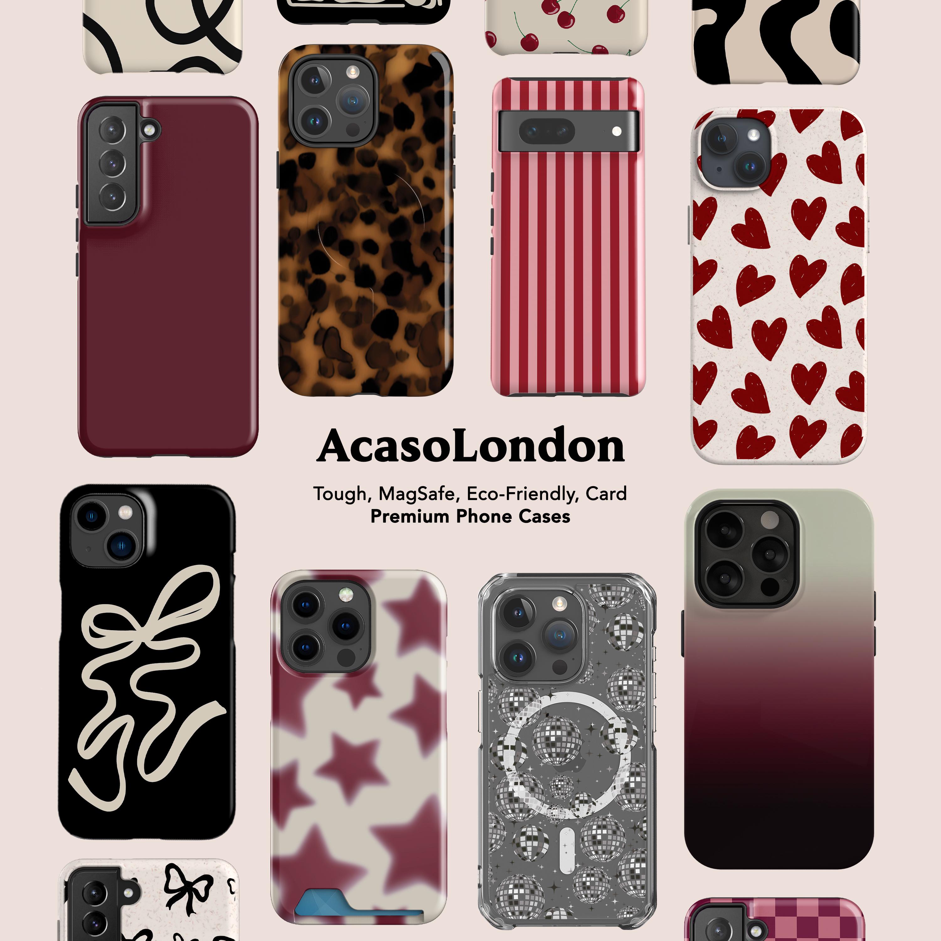 Maroon Blurry Stars Case for iPhone 16 Pro Max, iPhone 15 Plus, for ...