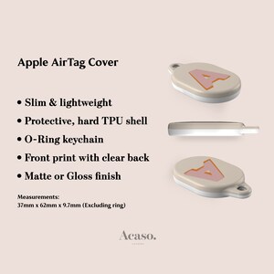 AirTag HOLDER Monogram Letter | Apple Air Tags for Luggage, AirTag Case ...
