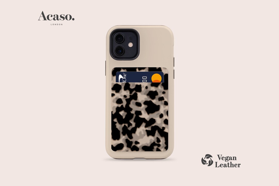 TORTOISE SHELL Almond Phone Wallet Sticker Wallet, Card Holder, Bio ...