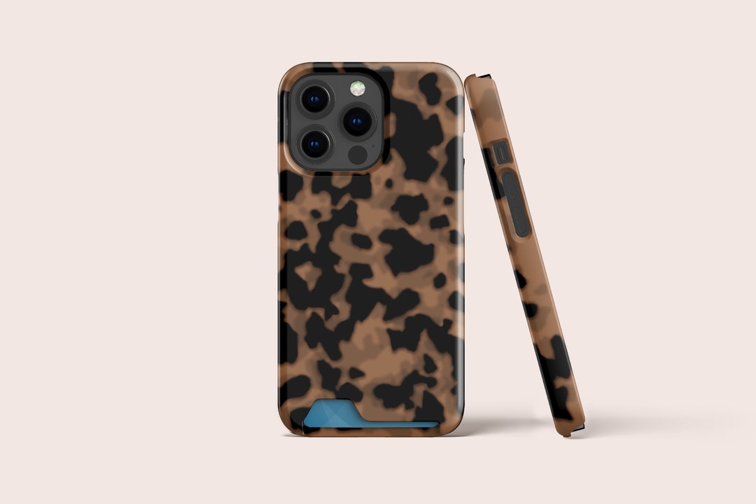 TORTOISE SHELL Phone Case With Card Holder for Iphone 14 Pro - Etsy