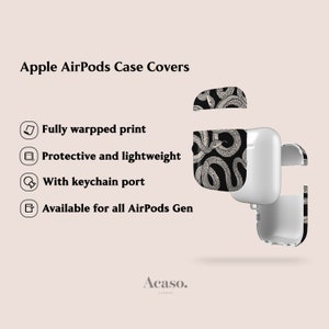 Snakes Airpods Case Cover for Airpods Pro 1 & 2 and Airpods 1, 2 and 3 ...