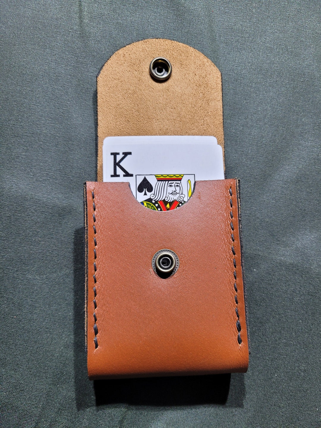 Leather Deck of Cards Holder - Etsy